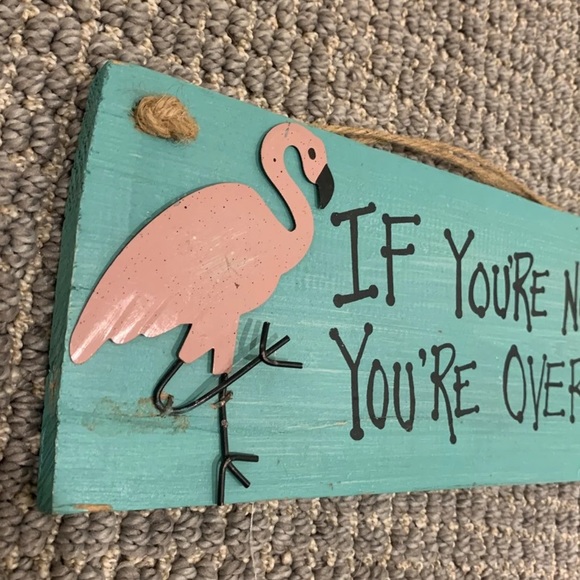Accents | Flamingo Wooden Sign | Poshmark
